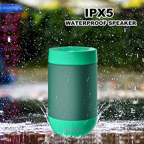 comiso Portable Bluetooth Speaker, Waterproof Small Wireless Shower Speaker IPX5, 360 HD Loud Sound, Stereo Pairing, 12H Playtime, Mini Pocket Size Built in Mic Support TF Card for Travel Outdoors