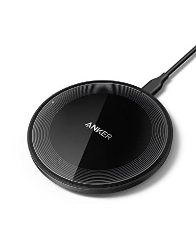 Anker 315 Wireless Charger (Pad), 10W Max Fast Charging, Compatible with iPhone 14/13 Series, Samsung S22, AirPods, Samsung Buds, Google Buds, and More (Wall Charger Not Included)