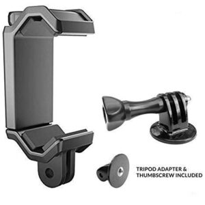 GOWORX Freeride Phone Mount 3-in-1 Action Camera Mount + Tripod Adapter for iPhone, Galaxy, GoPro & Smart Phones