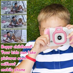 Kids Camera,2.4 Inch 1080p Dual Lens Digital Camera for Kids Birthday Gifts for Boys