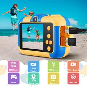 Kids Camera,2.4 Inch 1080p Dual Lens Digital Camera for Kids Birthday Gifts for Boys