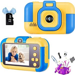 Kids Camera,2.4 Inch 1080p Dual Lens Digital Camera for Kids Birthday Gifts for Boys