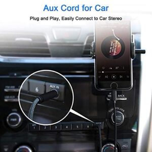 Aux Cord for iPhone, [Apple MFi Certified] Lightning to 3.5mm Audio Cable for Car, Headphone Jack Adapter Compatible with iPhone 12/11/XS/XR/X/8/7/6/iPad to Car/Home Stereo/Headphone/Speaker (3.3ft)