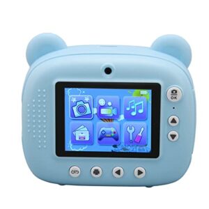 kids hd camera, kids camera auto 2.4 inch hd (blue)