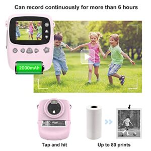 Jovenn Children Toy Camera, 12 MP 2000mAh Battery Built in Speakers Kids Digital Camera for Kids for Boys and Girls(Pink)