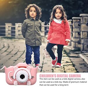 ARTIBETTER Pink Kids Selfie Camera 800W Cartoon Camera Toy Shockproof Digital Camera Single- Lens Reflex Camera Toy Christmas Birthday Gifts