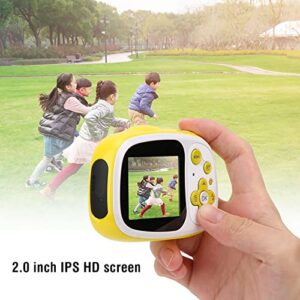 Jeanoko Camera, 8MP 2 Inch Children Digital Camera for Kid for Share Photo for Life Record(Yellow)