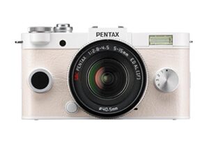 pentax pentax q-s1 02 zoom kit (pure white) 12.4mp mirrorless digital camera with 3-inch lcd (pure white)