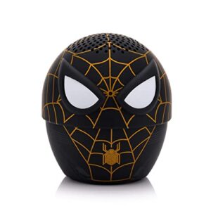 bitty boomers marvel: no way home spider-man black & gold suit – mini bluetooth speaker