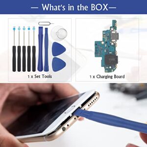 USB Charging Port for Samsung Galaxy A52 5G Dock Connector Charger Board Flex Cable Assembly Replacement for A526B A5260 A526U A526W with Kit