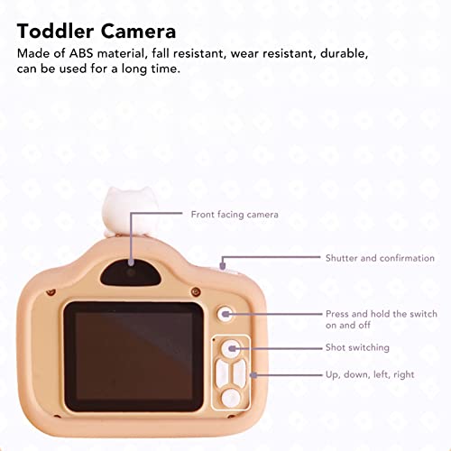 Kids Camera, Dual Camera Kids Selfie Camera Video Recorder with Lanyard Easy to Carry Multifunction Digital Video Cameras Gift for Boys Girls