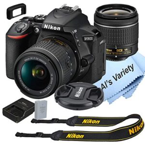 nikon d5600 dslr camera kit with 18-55mm vr lens | built-in wi-fi | 24.2 mp cmos sensor | expeed 4 image processor and full hd 1080p video recording at 60 fps| snapbridge bluetooth connectivity