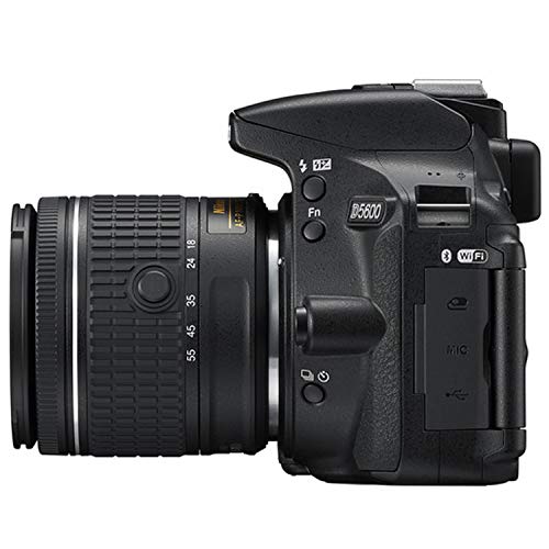 Nikon D5600 DSLR Camera Kit with 18-55mm VR Lens | Built-in Wi-Fi | 24.2 MP CMOS Sensor | EXPEED 4 Image Processor and Full HD 1080p Video Recording at 60 fps| SnapBridge Bluetooth Connectivity