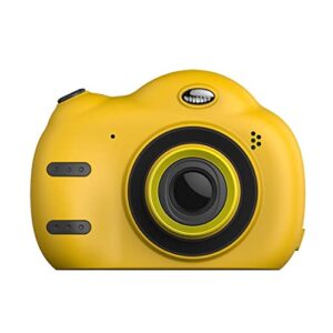 linxhe gift kids camera toys for girls boys, compact cameras for children, with 2.4” color display screen & micro-sd card slot for children (color : yellow)