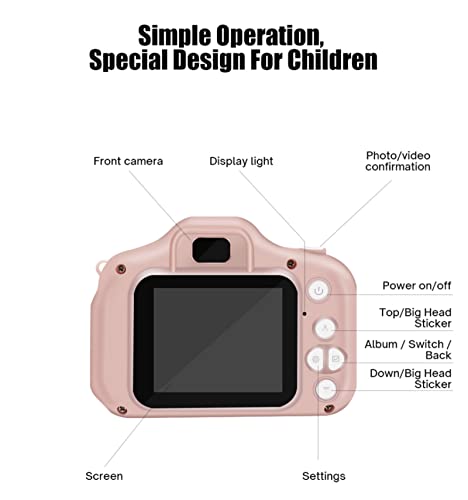 NC Mini Dual Lens Children's Camera Kids Toys Photos Camera Boy Girl Christmas Birthday Gift1080 P Video Digital Camera Baby Toys