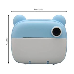 Kids Camera 1050 MAh Battery 3 Games HD Children Camera 2.4 Inch HD Screen for Gifts (Blue)