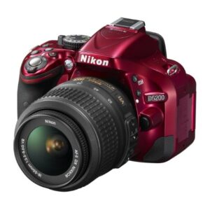 Nikon D5200 CMOS DSLR with 18-55mm f/3.5-5.6 AF-S NIKKOR Zoom Lens (Red) (Discontinued by Manufacturer)