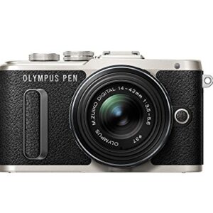 Olympus Pen E-PL8 Black Body with 14-42mm IIR Black Lens