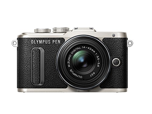 Olympus Pen E-PL8 Black Body with 14-42mm IIR Black Lens