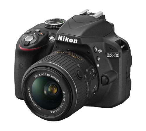 Nikon D3300 Digital SLR Camera Body Only - Black (24.2MP) 3.0 inch LCD