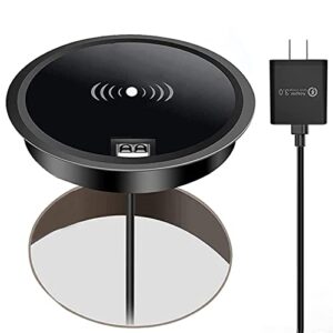 desk wireless charger, hopopower 15w fast wireless charging station pad compatible with iphone 14/14 pro/14 pro max/13/13 pro max/13 mini/12/12 pro max/11/11 pro/11 pro max/galaxy s22/s21/s20/note 20