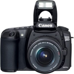 canon eos 20d dslr camera with ef-s 18-55mm f/3.5-5.6 lens (old model)