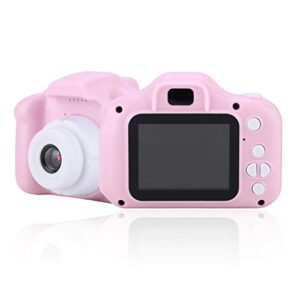 mxzzand kid video camera mini portable 2.0 inch ips color screen children’s digital camera gifts hd 1080p camera (pink)