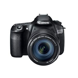 Canon EOS 60D 18 MP CMOS Digital SLR Camera with EF-S 18-200mm f/3.5-5.6 IS Lens (discontinued by manufacturer) (Renewed)