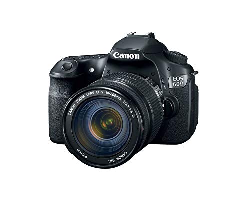 Canon EOS 60D 18 MP CMOS Digital SLR Camera with EF-S 18-200mm f/3.5-5.6 IS Lens (discontinued by manufacturer) (Renewed)