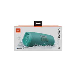 JBL CHARGE 5 - Portable Bluetooth Speaker with IP67 Waterproof and USB Charge out - Teal (Renewed)