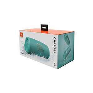 JBL CHARGE 5 - Portable Bluetooth Speaker with IP67 Waterproof and USB Charge out - Teal (Renewed)