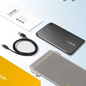 Luxtude 5000mAh Portable Charger iPhone Built in Lightning Cable (MFi Apple Certified), Ultra Slim External Battery Pack, Fast Charge Power Bank for iPhone 14/13/12/11 Pro/X/XR/XS Max/10/8/7/6S etc.