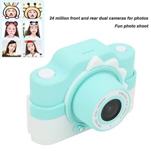 Zyyini Kids Camera, 2 Inch IPS Screen Mini Digital Children's Camera Dual-Camera Cartoon Video Player,with WiFi and Lanyard, for Girls Boys