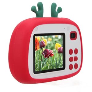 Shanrya Cute Kids Camera, Kid Camera 18 Million HD Small Portable Christmas Style for Indoor for Outdoor