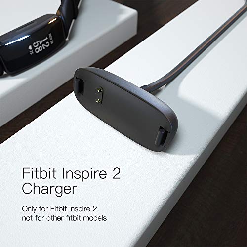 AWINNER Charger Compatible for Fitbit Inspire 2/ACE3,Smartwatch Charging Dock Station Cradle Holder Charging Clip Premium Plastic Bracket Cable for Inspire 2 Health & Fitness Tracker