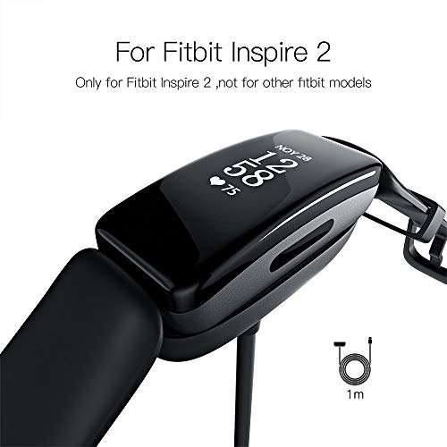 AWINNER Charger Compatible for Fitbit Inspire 2/ACE3,Smartwatch Charging Dock Station Cradle Holder Charging Clip Premium Plastic Bracket Cable for Inspire 2 Health & Fitness Tracker