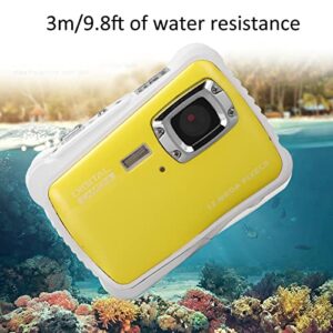 Children Camera,Portable 12MP 8X Digital Zoom 2inch TFT HD Waterproof Kids Camera, Birthday Gift for Boys Girls Family,Support 32GB Micro Memory Card (Yellow)