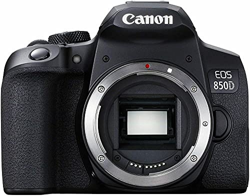 Canon EOS Rebel 850D / T8i DSLR Camera (Body Only) + 64GB Card + Case + Corel Photo Software + LPE17 Battery + External Charger + Card Reader + Flex Tripod + HDMI Cable + More (Renewed)