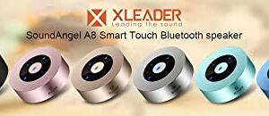 XLEADER [Smart Touch] Bluetooth Speaker SoundAngel A8 (3rd Gen) Premium Rose Gold Mini Speaker with Portable Waterproof Case Mic TF Card Aux, for iPhone iPad Shower Electronic Christmas Xmas Gifts