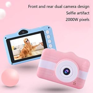 LINXHE Kids Camera- 20MP Camera for Kids with 3.5 inch Large Screen, 1080P HD Digital Video Cameras for Toddler Children's Birthday with 32GB SD Card, SD Card Reader (Color : Pink)