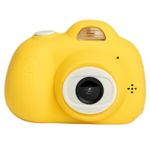 linxhe kids digital camera for boys & girls – 2.0 inch selfie camera for kids, 1080p fhd rechargeable children video camera for christmas new year gift (color : yellow)