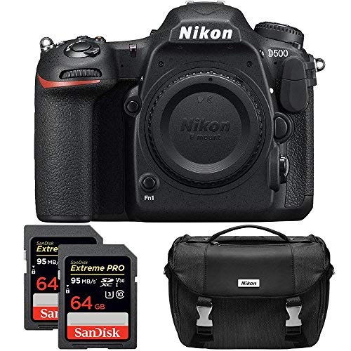 Nikon D500 20.9 MP CMOS DX Format Digital SLR Camera with 4K Video (Certified Refurbished)