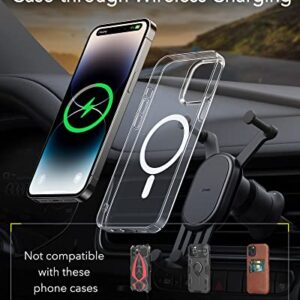 Wireless Car Charger, Baseus 15W Fast Charging Phone Mount for Car Vent, Car Phone Holder with Enlarged Charging Coil for iPhone 14 13 12 11 10 8 Pro Max Xs, Samsung Galaxy S&Note Series Google LG etc