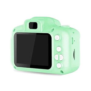 alician children camera, digital kids camera selfie camera, mini sd video smart shooting digital camera with 8gb memory card for girls boys green