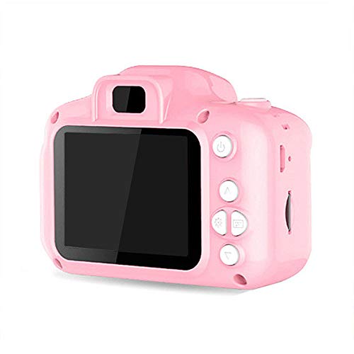 Alician Children Camera, Digital Kids Camera Selfie Camera, Mini SD Video Smart Shooting Digital Camera with 8GB Memory Card for Girls Boys Pink