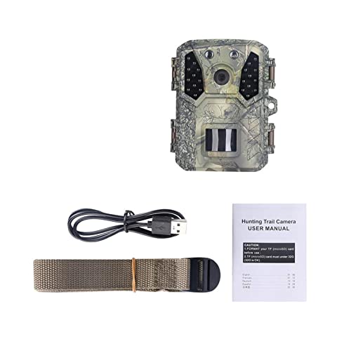 rouroumaoyi Tracking Camera Hunting Camera 20MP 1080P Motion Digital Infrared IP66 Waterproof 0.2S Trigger Speed Trail Camera for Wildlife Watching