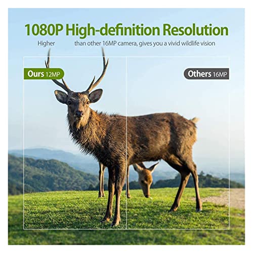 rouroumaoyi Tracking Camera Hunting Camera 20MP 1080P Motion Digital Infrared IP66 Waterproof 0.2S Trigger Speed Trail Camera for Wildlife Watching