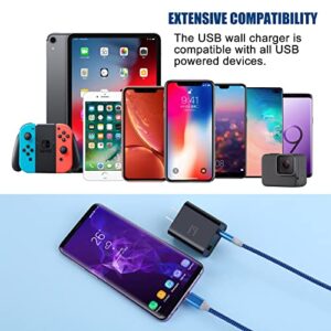 Dual USB Wall Charger, Costyle 3 Pack 30W 2 Ports Adaptive Fast Charging Block (Quick Fast Charger 3.0 & 5V 2.4A) Wall Plug Compatible iPhone 11 XS Max,Samsung Galaxy S10 S9 S8,Note 9 10,Pixel (Black)