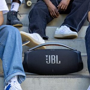 JBL Boombox 3 - Portable Bluetooth Speaker Bundle with divvi! Protective Hardshell Case - Black