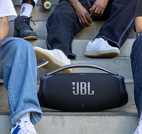 JBL Boombox 3 - Portable Bluetooth Speaker Bundle with divvi! Protective Hardshell Case - Black